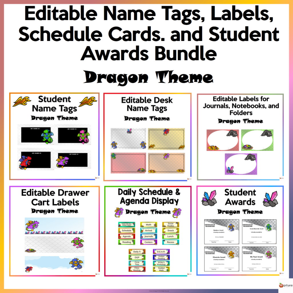 Editable Name Tags and Labels Summer Theme Bundle | Made By Teachers