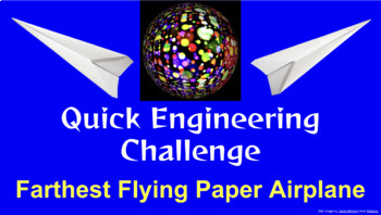 STEM Engineering Challenge Distance Paper Airplanes Middle School NGSS ...