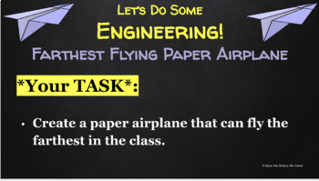 STEM Engineering Challenge Distance Paper Airplanes Middle School NGSS ...