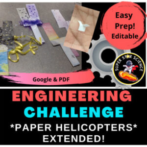Middle School STEM Activity Extended Paper Helicopter Engineering ...
