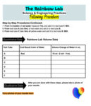 STEM Hands-On Activity The Rainbow Procedures Lab FUN & Visual NGSS ...