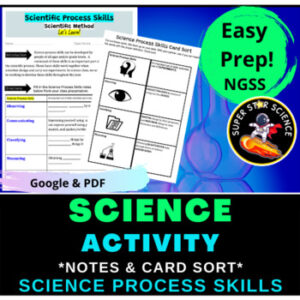 Middle School STEM Activity CER Science Process Skills Guided Notes ...