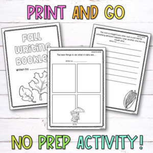 Fall Writing Paper Prompts - Creative Persuasive Informative - Autumn ...