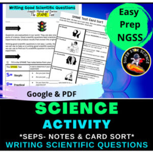 Middle School STEM Activity Writing Good Scientific Questions + Bonus ...
