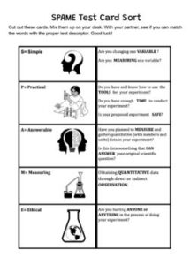 Middle School STEM Activity Writing Good Scientific Questions + Bonus ...