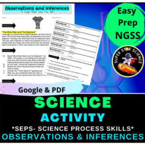 Middle School STEM Activity Science Observations & Inferences Analysis ...