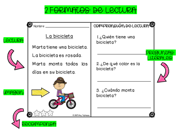 Comprensión de Lectura | Nivel Inicial en Google Slides | Lecturas ...