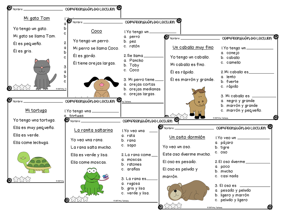 Comprensión de Lectura | Nivel Inicial en Google Slides | Lecturas ...