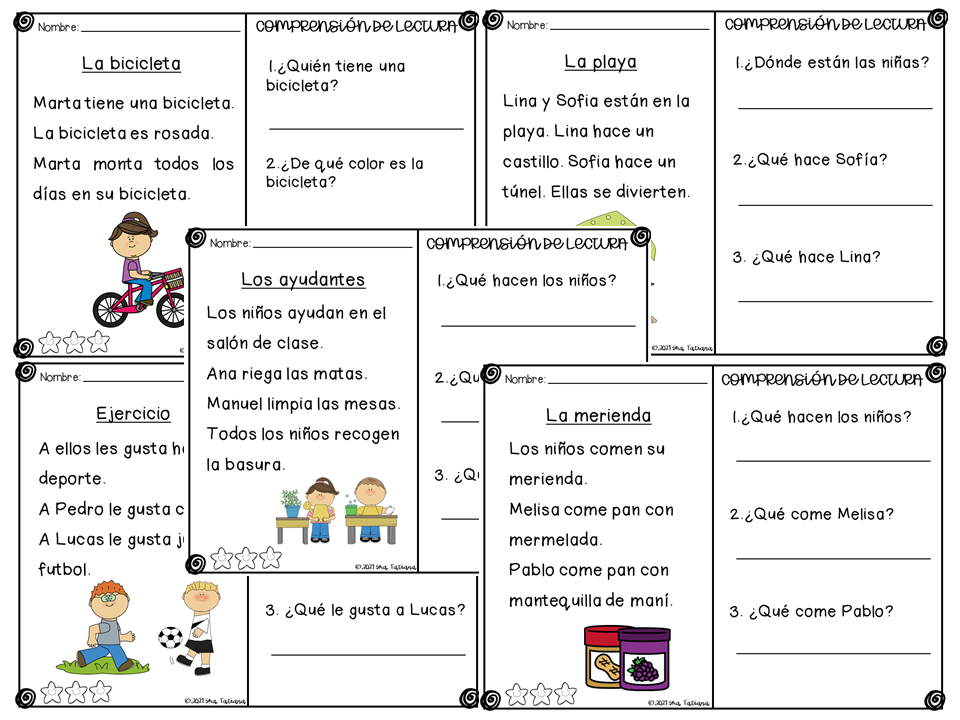 Comprensión de Lectura | Nivel Inicial en Google Slides | Lecturas ...