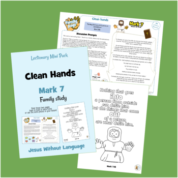 Clean Hands Kidmin Lesson & Bible Crafts - Mark 7 | Made By Teachers