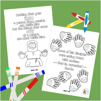 Clean Hands Kidmin Lesson & Bible Crafts - Mark 7 | Made By Teachers