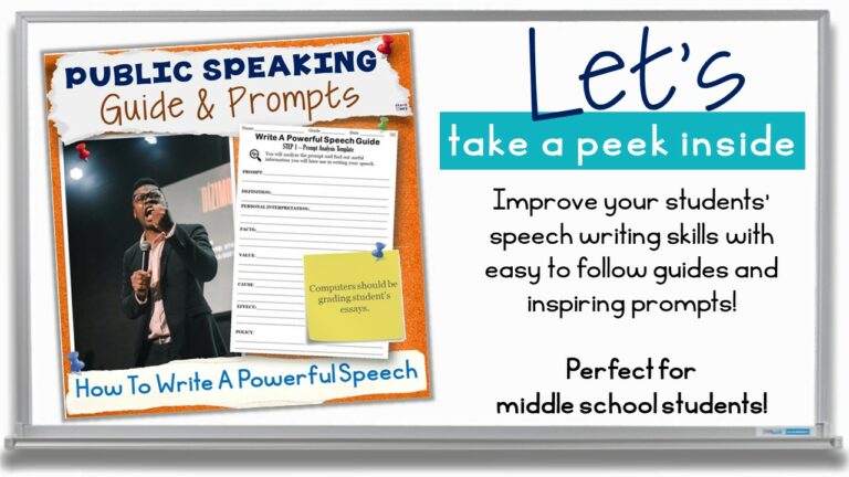 How to Write a Speech - Public Speaking Writing Guide - Outline, Format ...