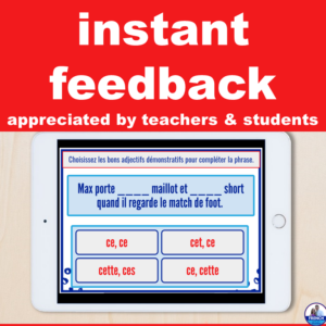 French Demonstrative Adjectives Boom™ Digital Task Cards ce cet cette ...