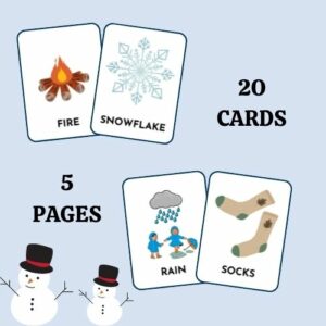 Winter Vocabulary Flashcards / Winter Themed Flashcards | January ...