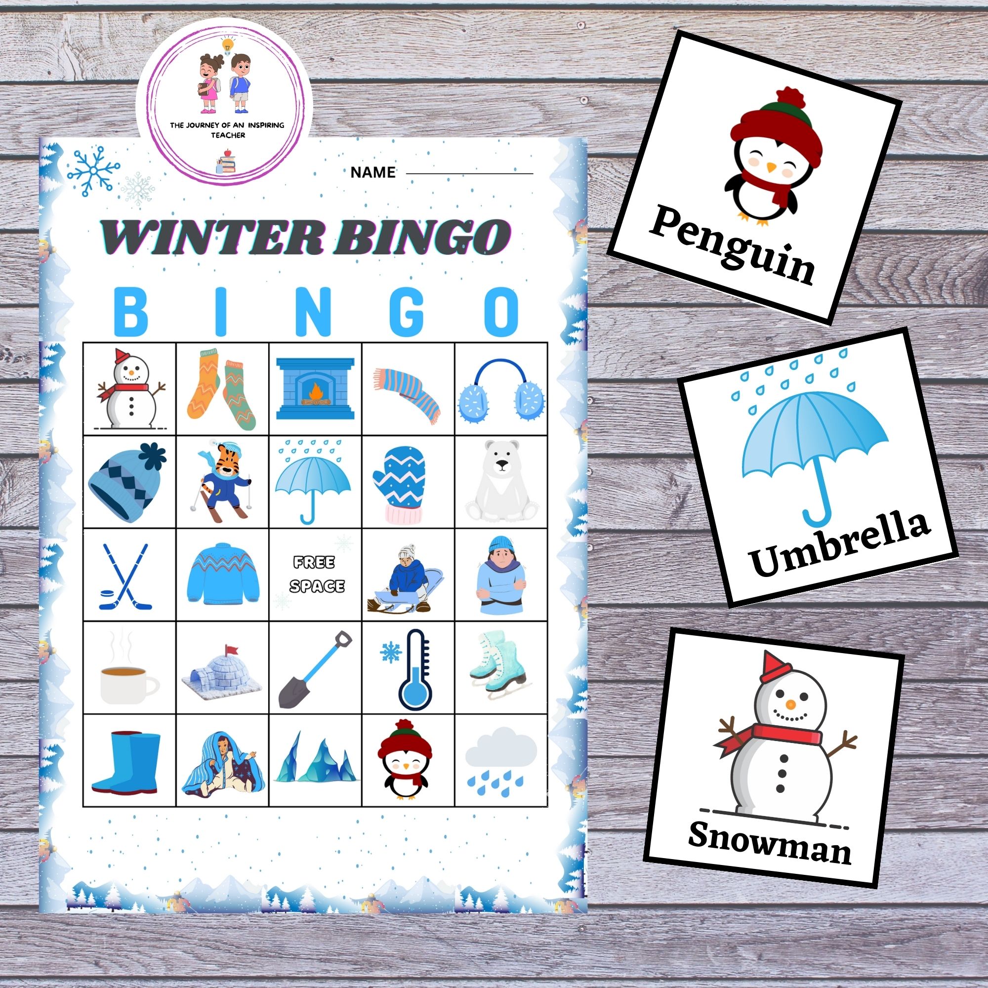 Winter Bingo Board Cards / Winter Game / WINTER BINGO | Made By Teachers