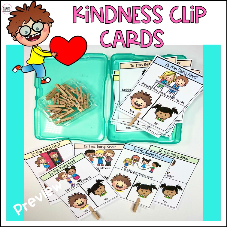 Kindness Clip Cards | Made By Teachers