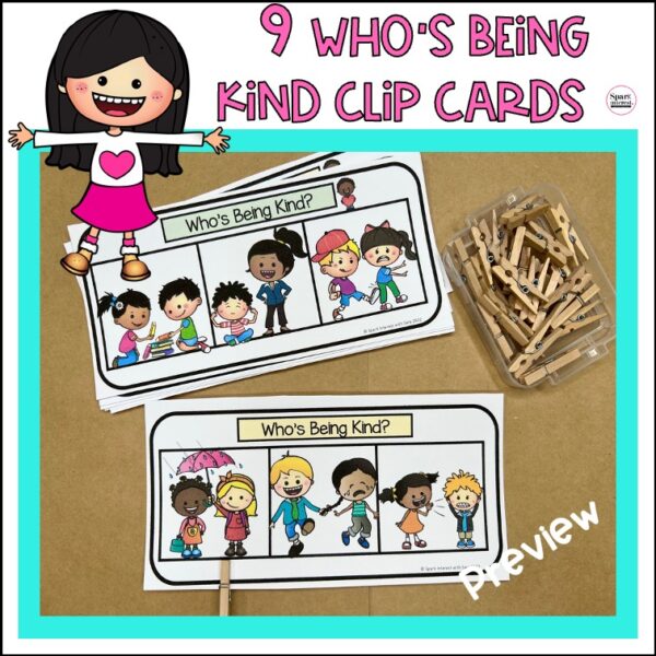 Kindness Clip Cards | Made By Teachers
