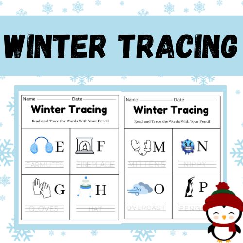 Winter Tracing Montessori Activities /Tracing Worksheets | Made By Teachers