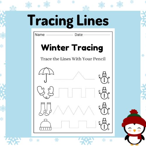Winter Tracing Montessori Activities /Tracing Worksheets | Made By Teachers