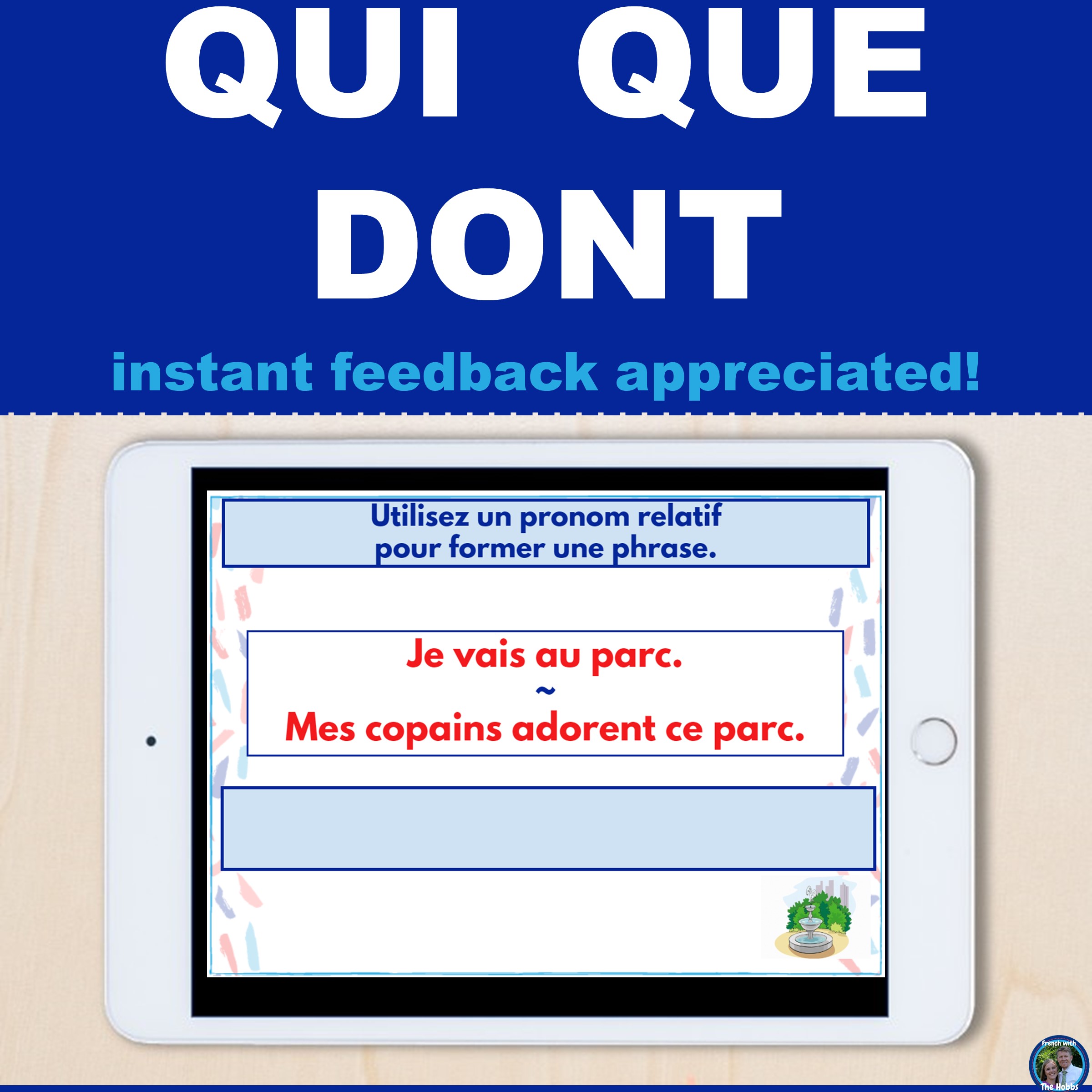 French Relative Pronouns Bundle qui que dont ce qui ce que ce dont ...
