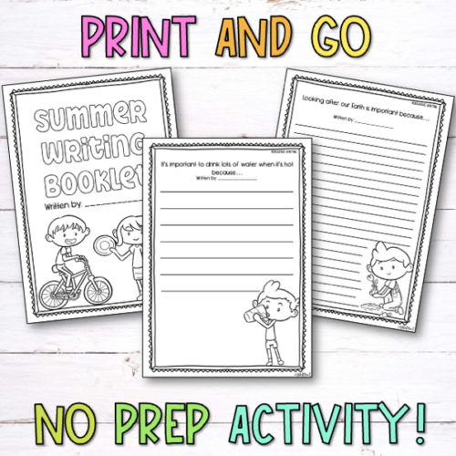Summer Writing Prompts - Creative Persuasive Informative Writing Papers ...