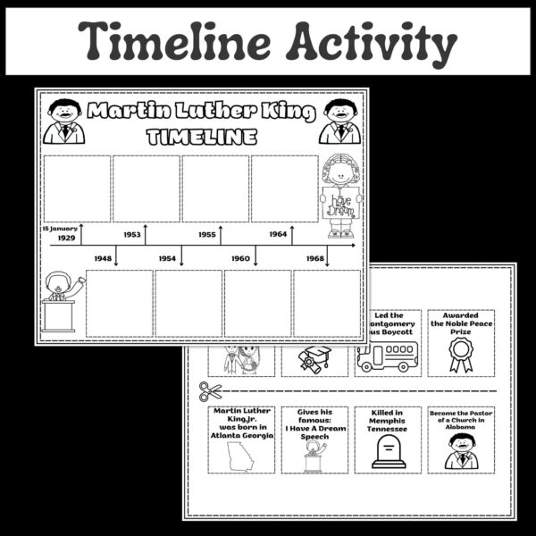 Martin Luther King JR No Prep Activities | MLK Famous Speech I have A ...