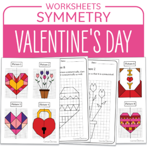 Valentine's Day Math Activity Symmetry and Coloring | Made By Teachers