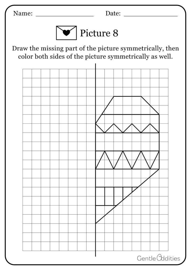 Valentine's Day Math Activity Symmetry and Coloring | Made By Teachers
