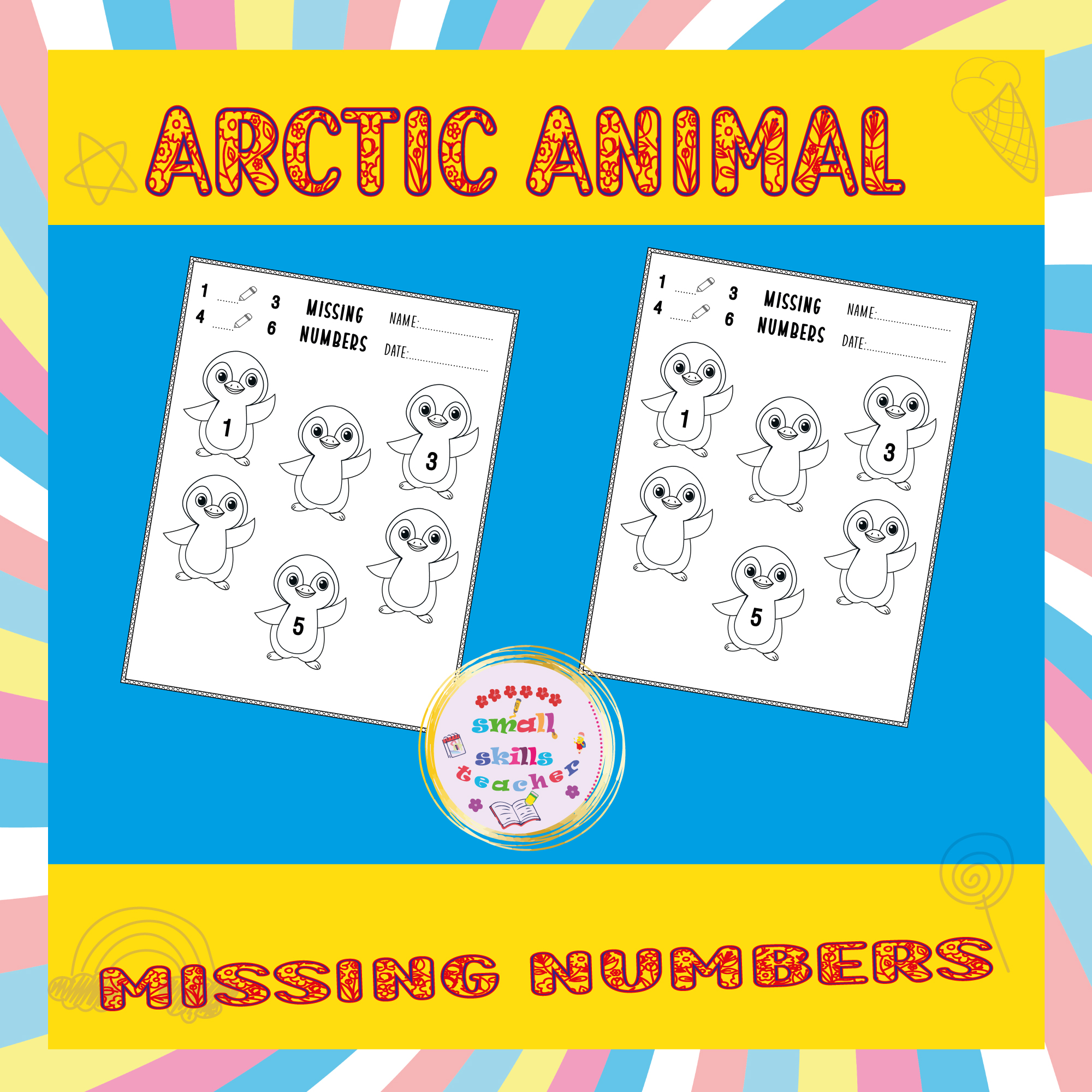 Penguin | Missing Numbers 1-50 | Made By Teachers