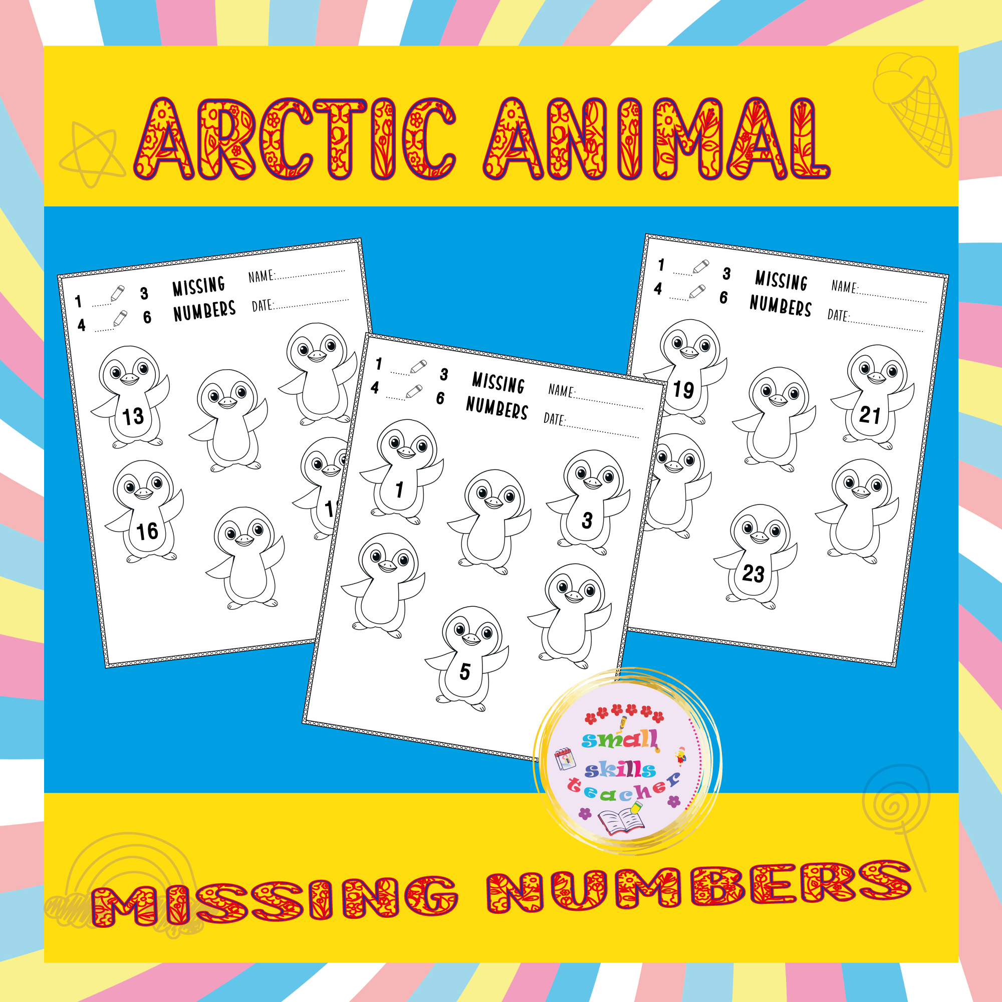 Penguin | Missing Numbers 1-50 | Made By Teachers