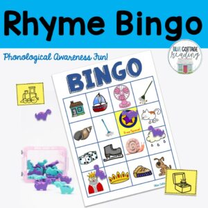 Rhyme Bingo Phonological Awareness Game | Made By Teachers