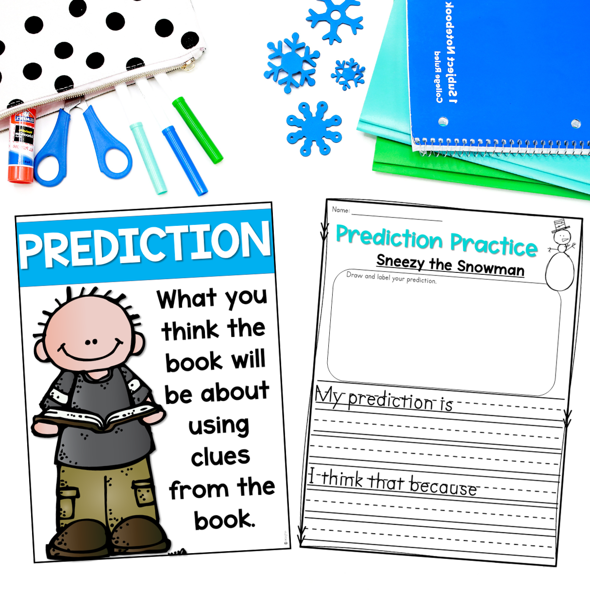 Sneezy the Snowman Book Companion Reading Comprehension Activities ...
