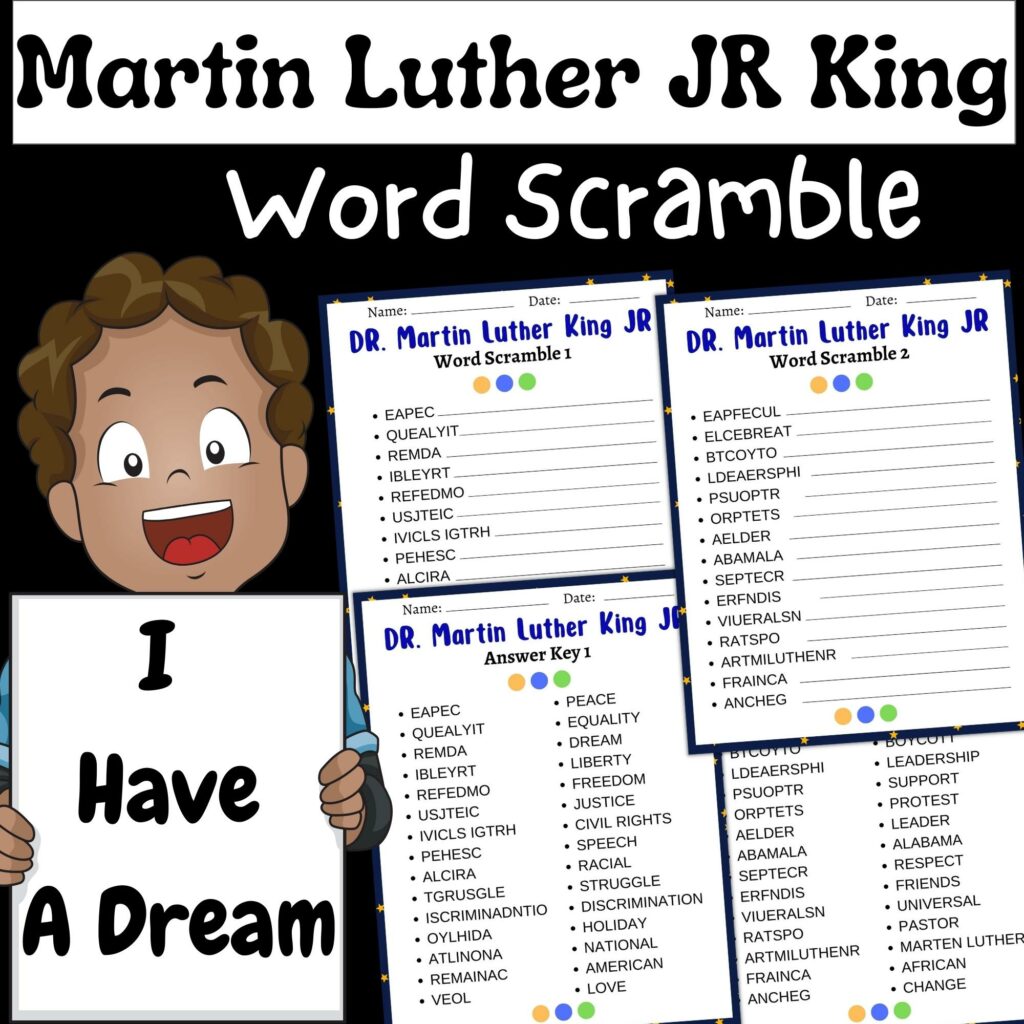 Martin Luther King JR No Prep Activities BUNDLE | MLK In Black History ...