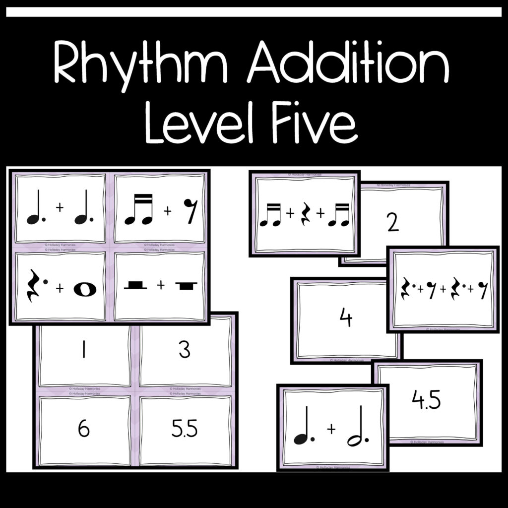 Rhythm Addition Math Equations - Level Five | Made By Teachers