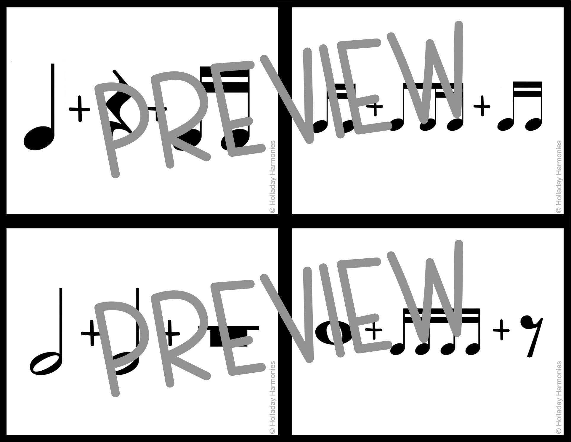 Rhythm Addition Math Equations - Level Five | Made By Teachers