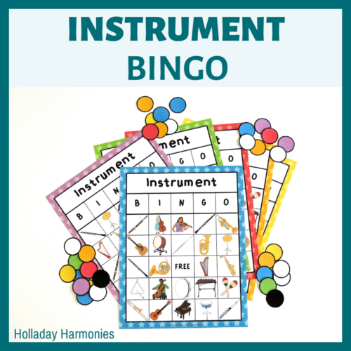 Music Bingo Game – Musical Instrument Bingo for Instrument Families ...
