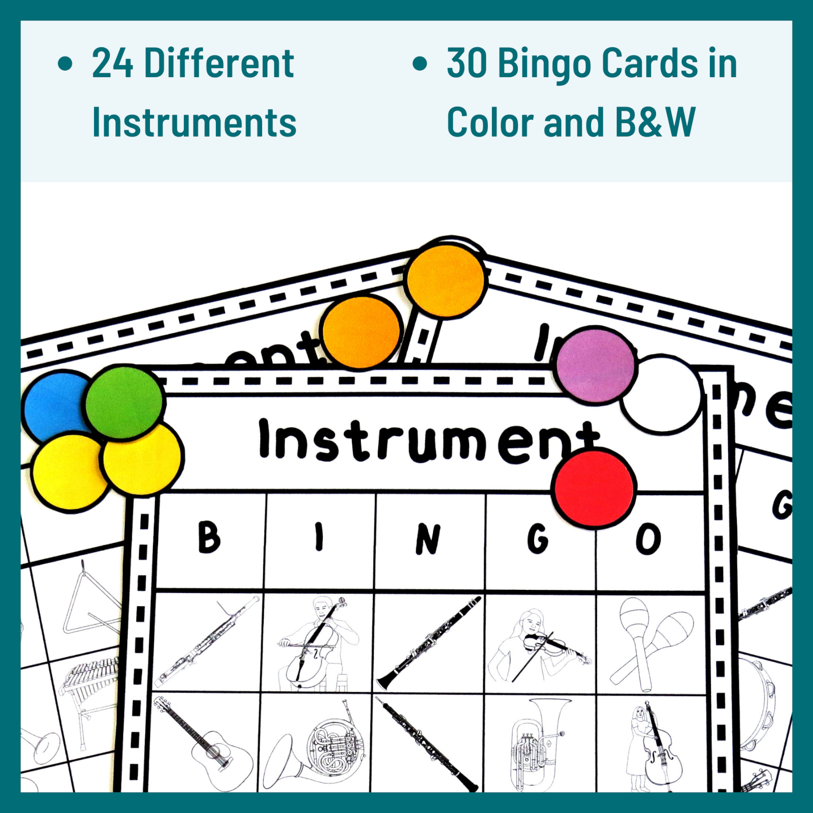 Instrument Identification Bingo Music Game | Made By Teachers