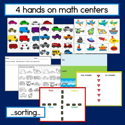 Transportation Math Centers with Graphing Sorting Venn Diagrams and ...