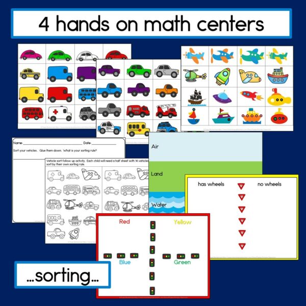 Transportation Math Centers with Graphing Sorting Venn Diagrams and ...
