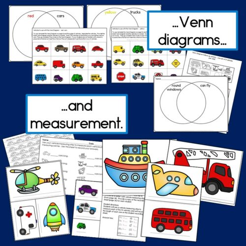 Transportation Math Centers with Graphing Sorting Venn Diagrams and ...
