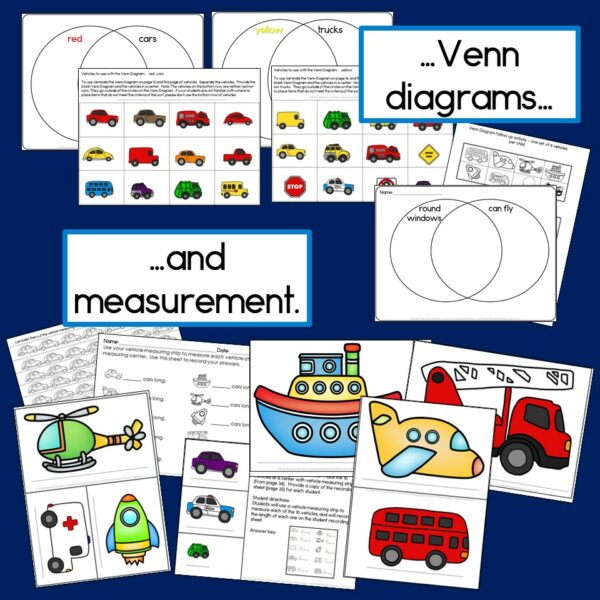 Transportation Math Centers with Graphing Sorting Venn Diagrams and ...