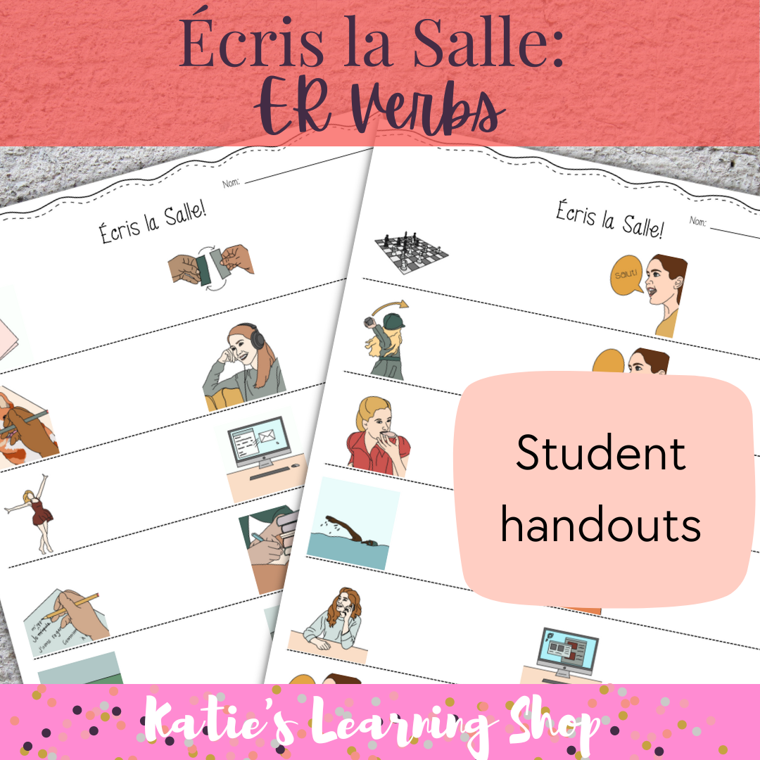 Écris la Salle: ER Verbs | Made By Teachers