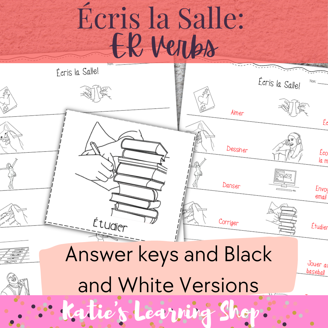 Écris la Salle: ER Verbs | Made By Teachers