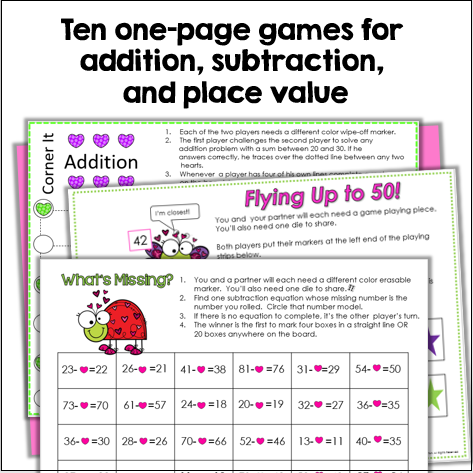 Valentines Day Math Games for Second Grade | Made By Teachers