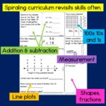 Math Spiral Review | 2nd Grade Daily Worksheets Morning Work Homework ...