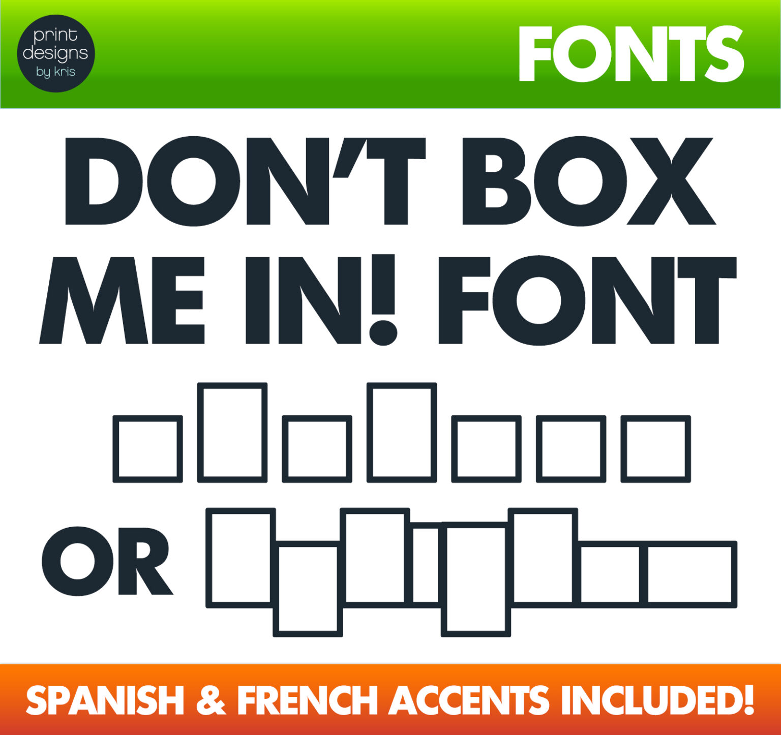 Block Font - Learn to spell writing font - Box Font | Made By Teachers