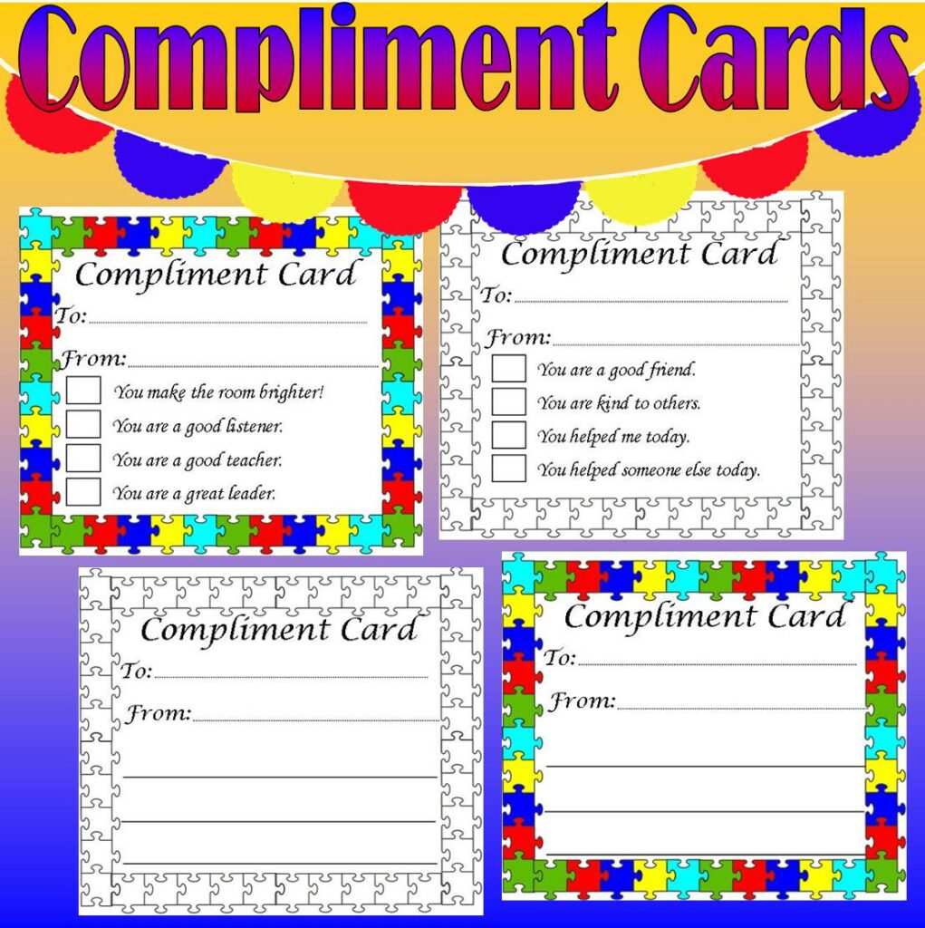 Compliment Cards for Kindness Week Challenge | Made By Teachers