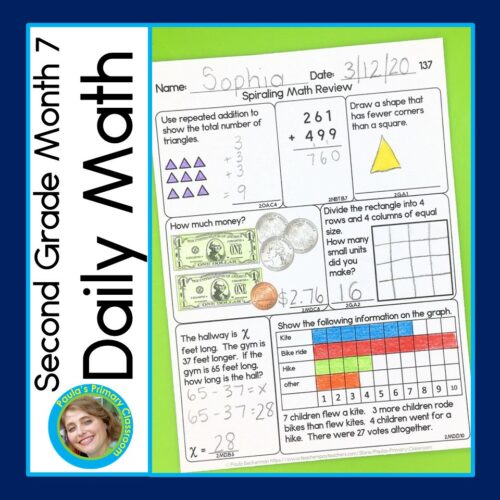 daily math spiral review | Made By Teachers