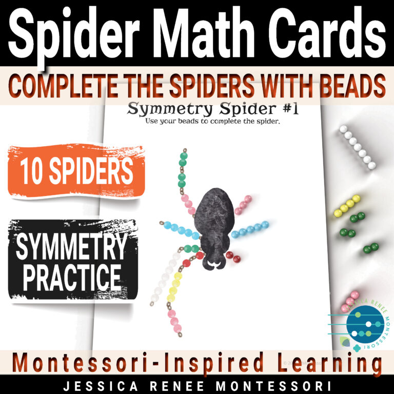 Montessori Math Posters with Golden Beads, Colored Bead Stair, and ...
