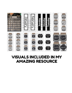 Calendar Glam: Shiplap Theme | Made By Teachers